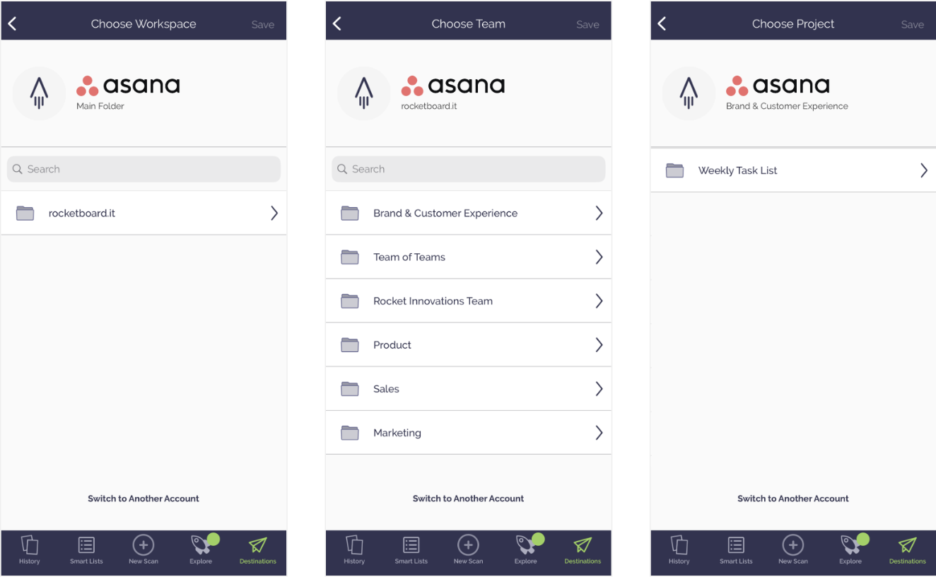 Asana – Rocketbook Help Center