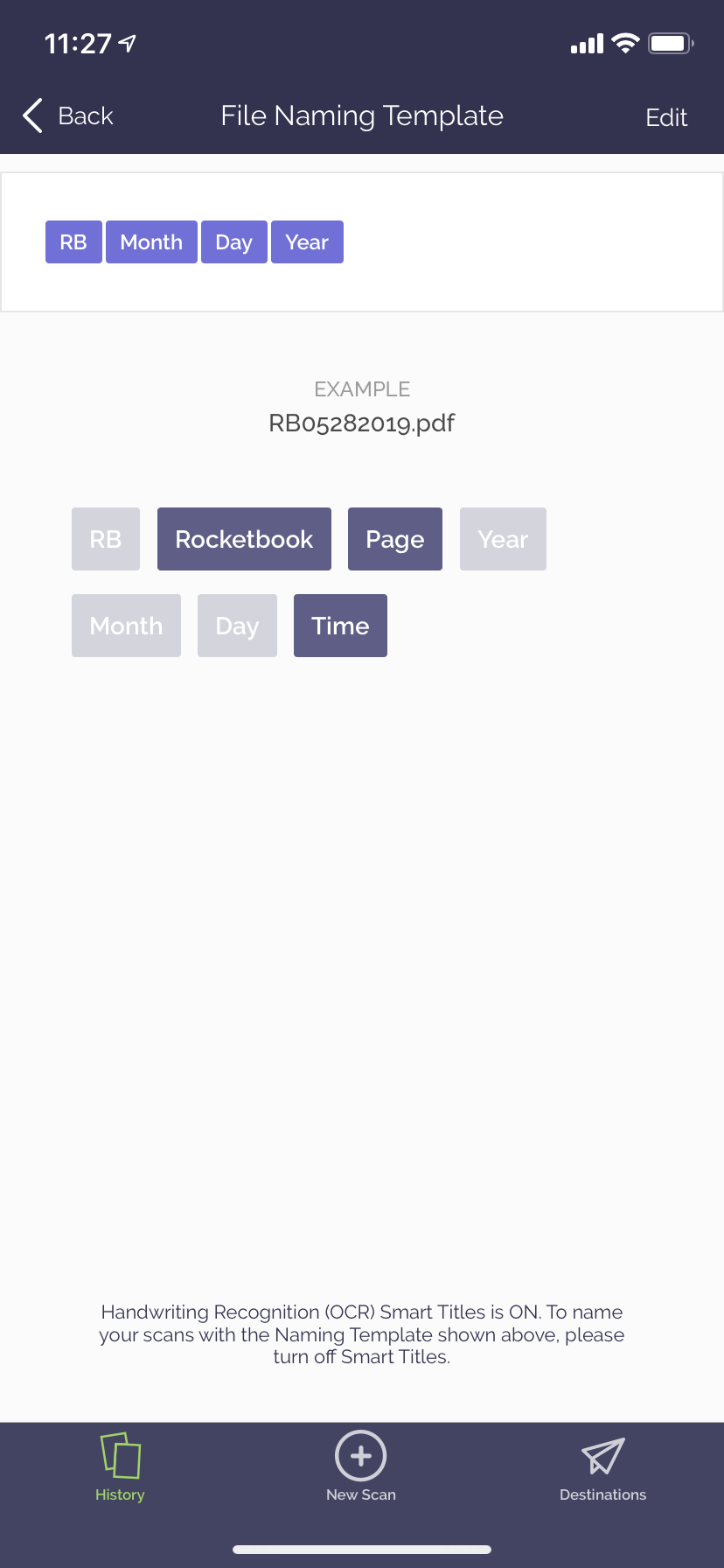 How to Set Up a File Naming Template – Rocketbook Help Center
